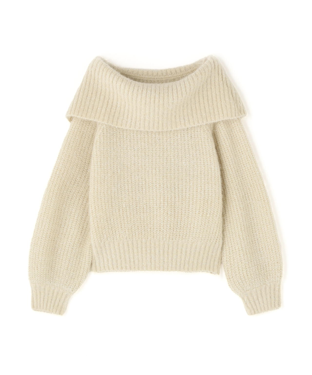 ヘアリーラメオフショルニット | NATURAL BEAUTY BASIC（ナチュラル