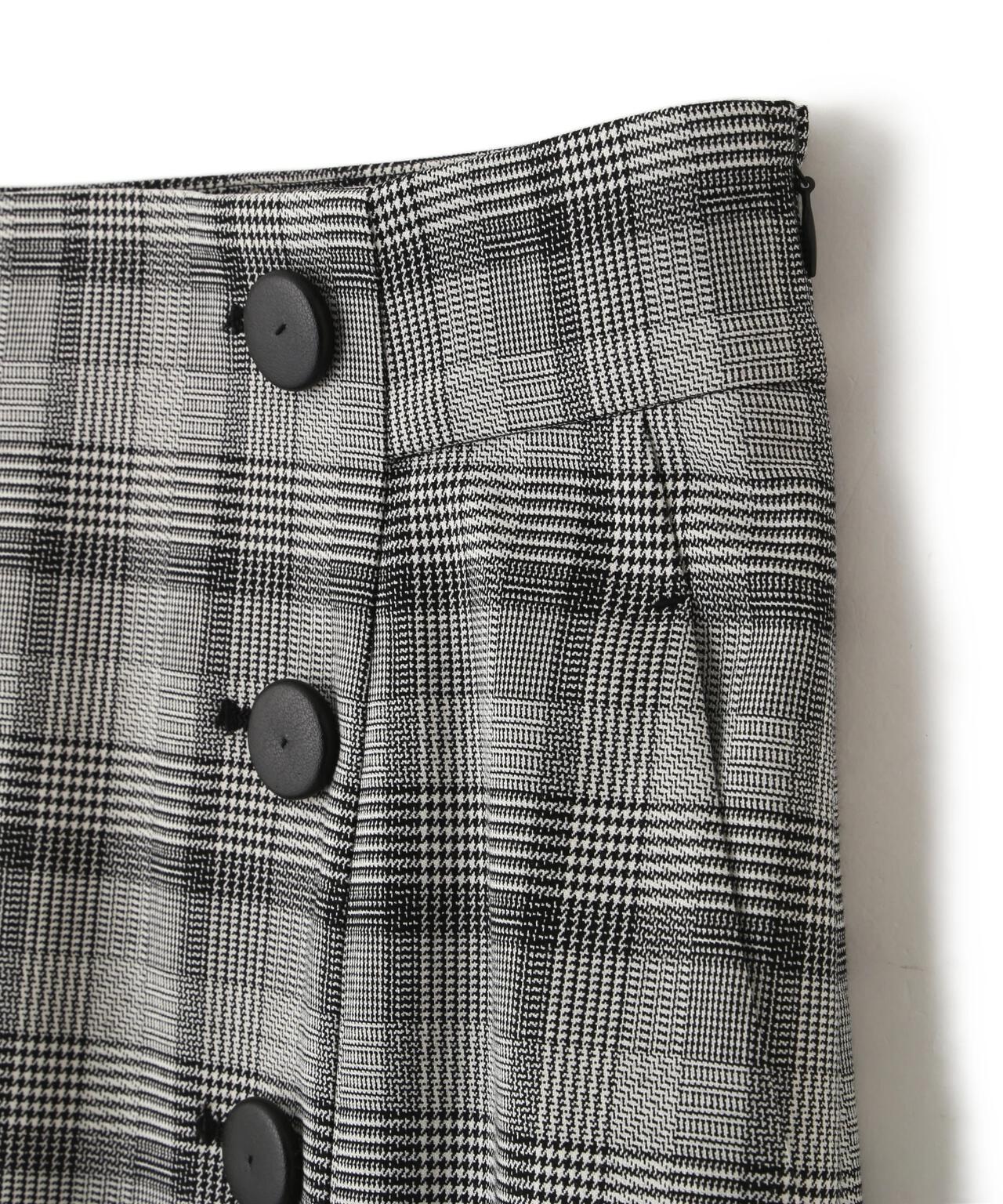 グレンチェックアシンメトリーラッフルスカート | PINKY&DIANNE