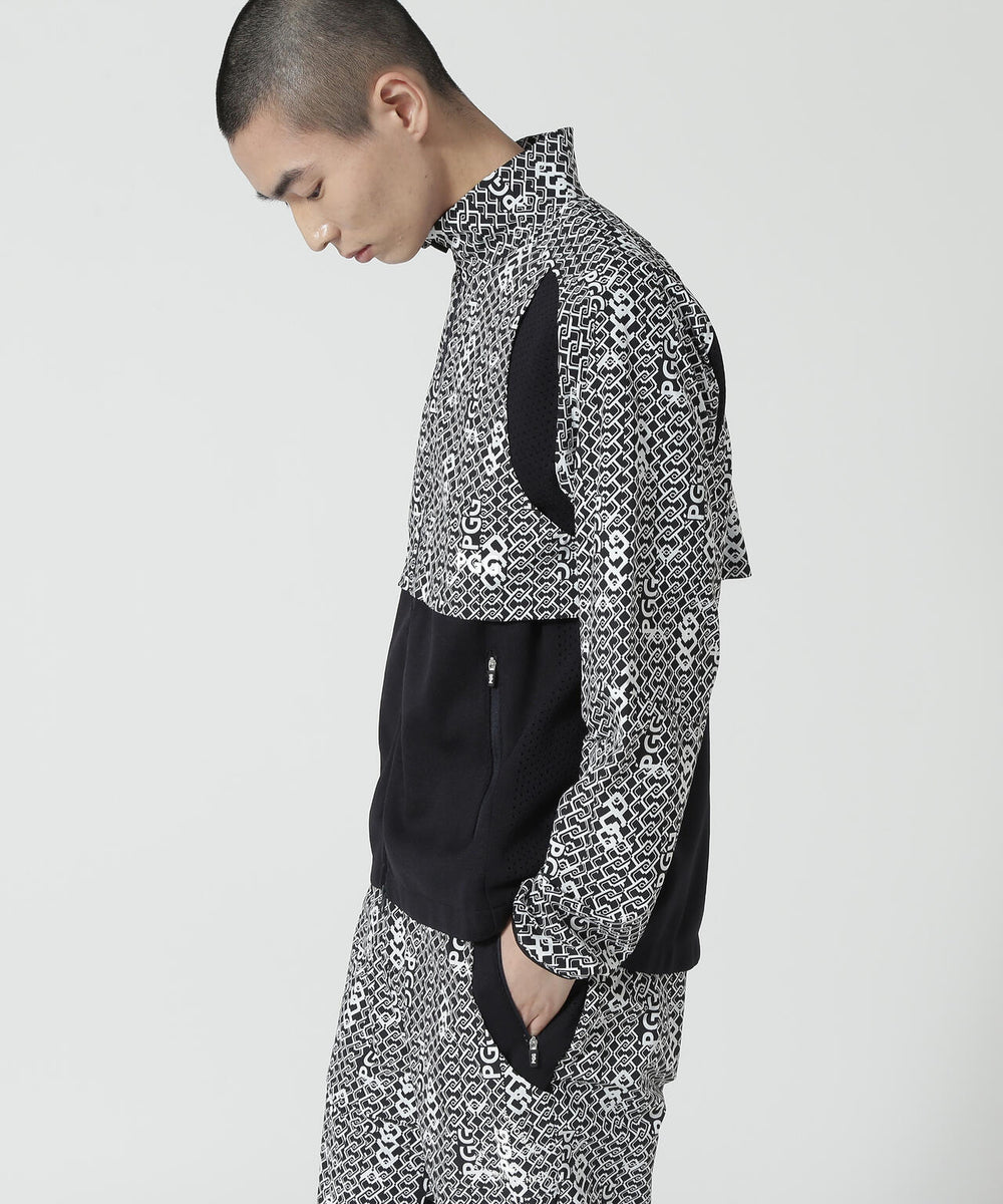 【PGG】【直営店舗&公式オンライン限定】Nyストレッチラチネコンビブルゾン ＜PGG繋ぎ柄＞ (MENS) | PEARLY GATES ...