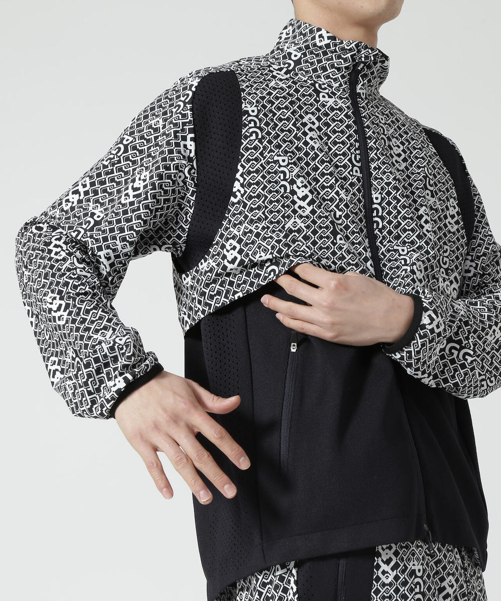 【PGG】【直営店舗&公式オンライン限定】Nyストレッチラチネコンビブルゾン ＜PGG繋ぎ柄＞ (MENS) | PEARLY GATES ...