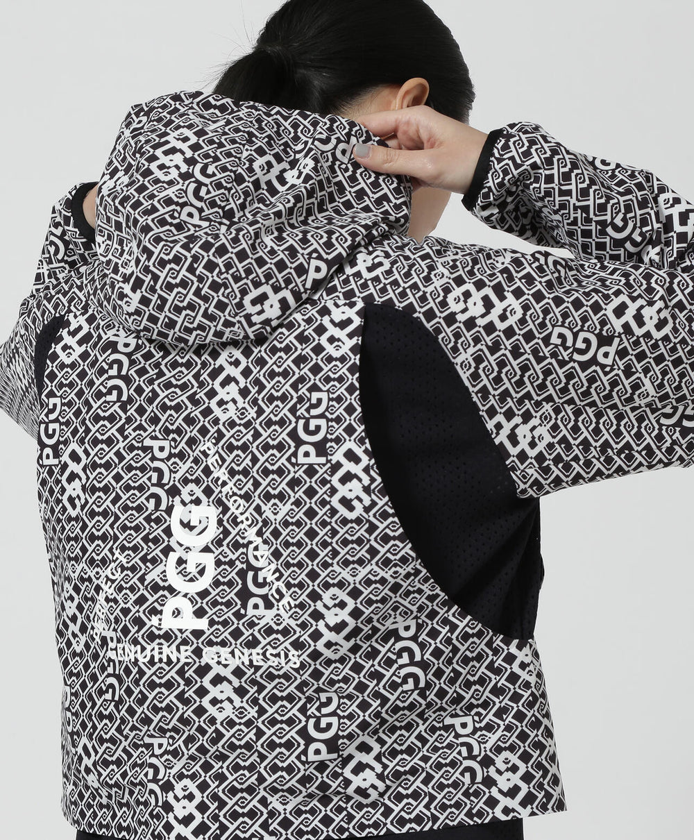 【PGG】【直営店舗&公式オンライン限定】Nyストレッチラチネコンビ フーディブルゾン ＜PGG繋ぎ柄＞ (LADIES) | PEARLY ...