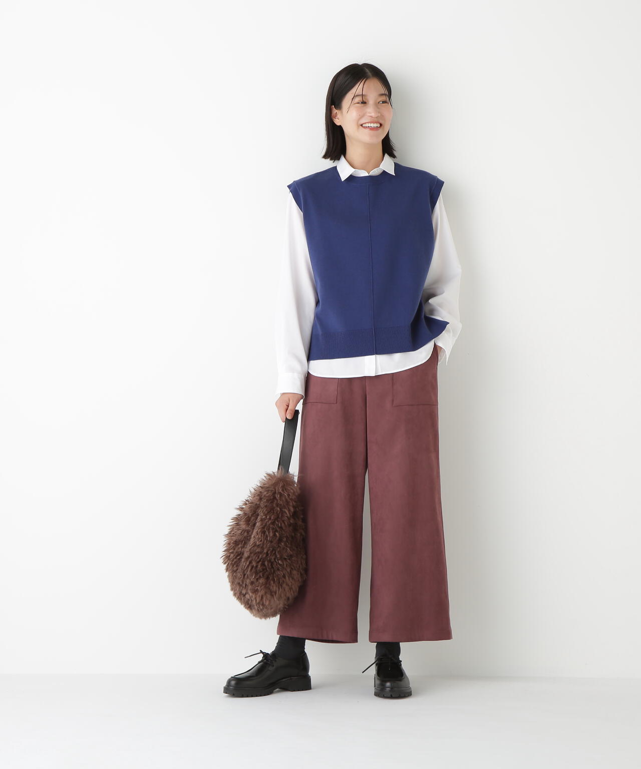 ストレッチスェードベイカーガウチョパンツ | human woman（ヒューマン