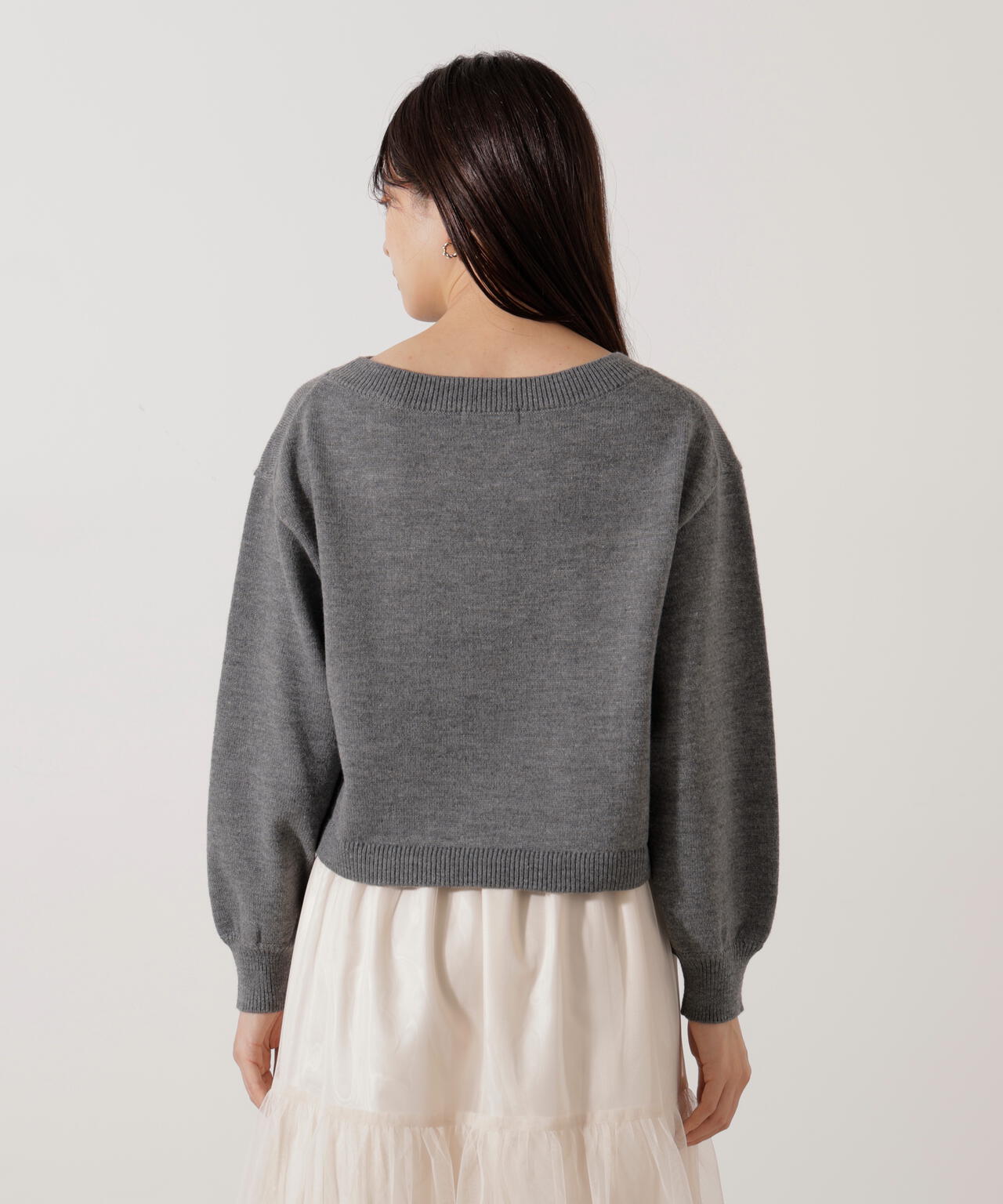 ビジュー付きボックスニット | PROPORTION BODY DRESSING