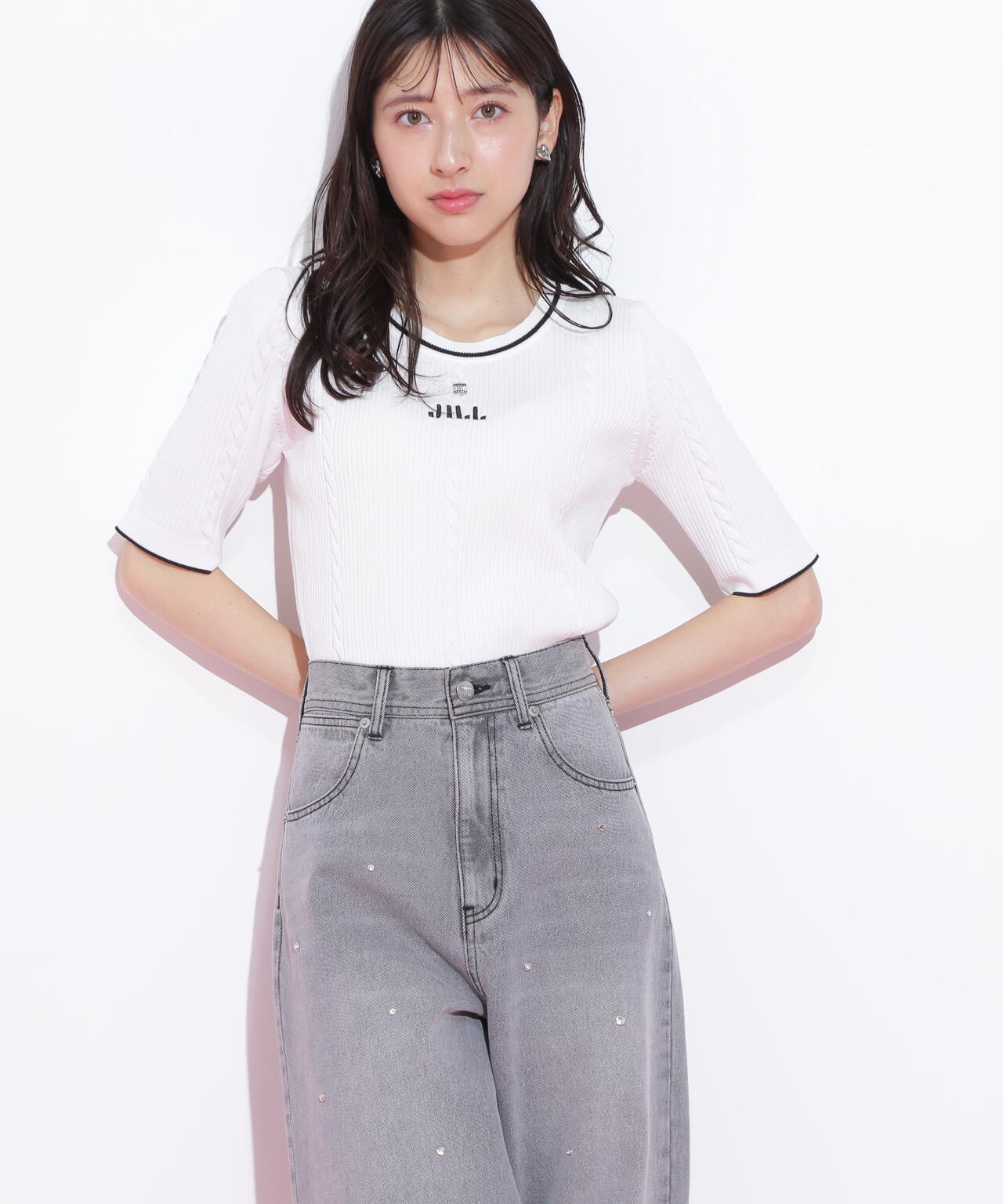 半袖ジャガードニット | JILL by JILL STUART（ジル バイ ジル