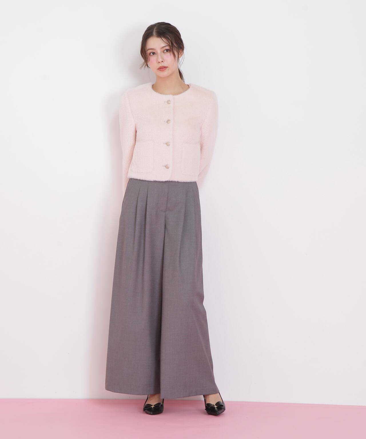 フェイクファーノーカラージャケット | JILL by JILL STUART（ジル