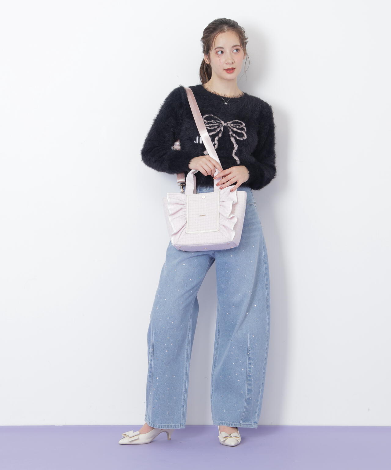 リミテッドファブリック＞フレームフリルトートバッグ | JILL by JILL