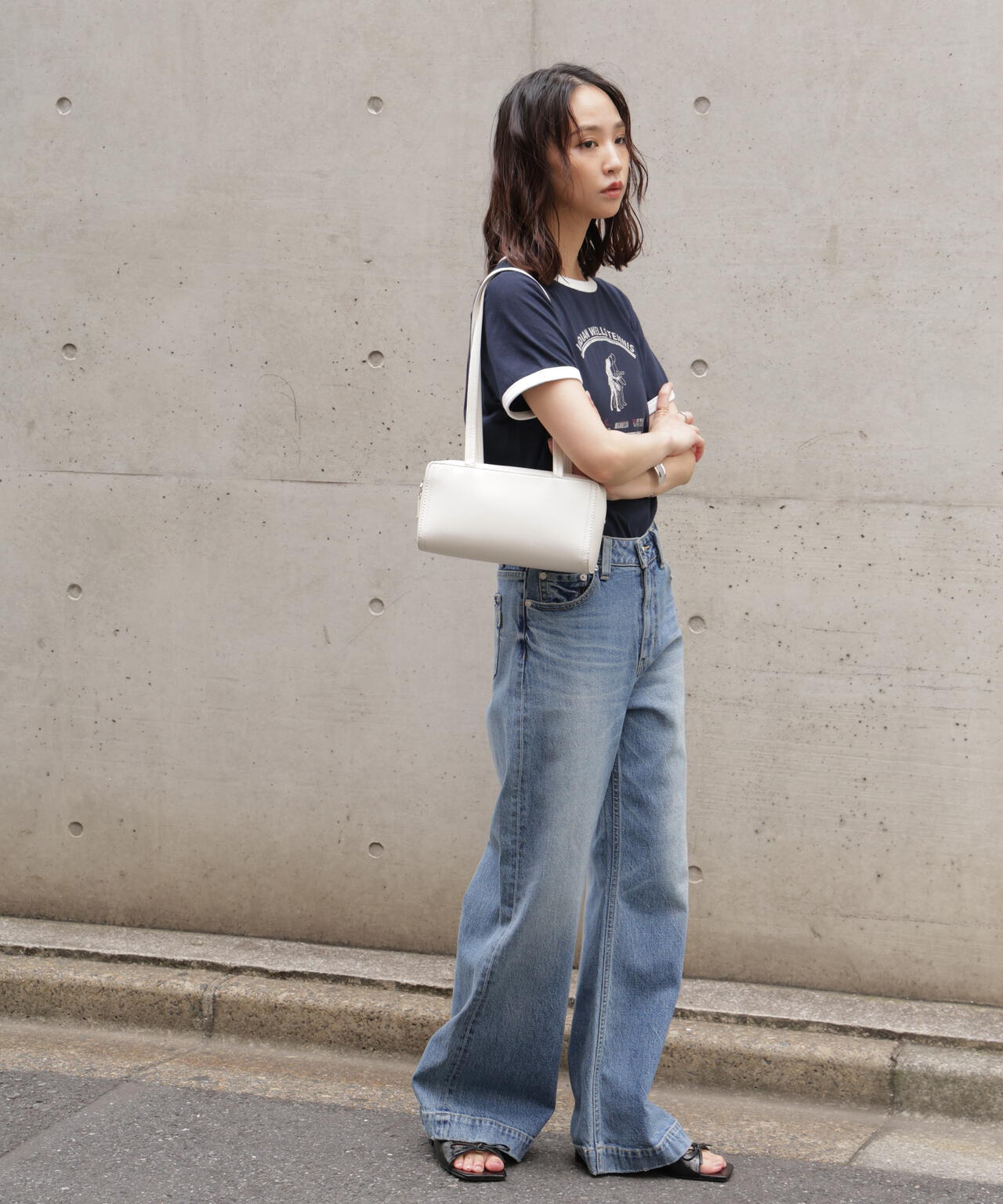 フリーズマート別注〉PICCADILLY ベーシックワイドデニムパンツ【低