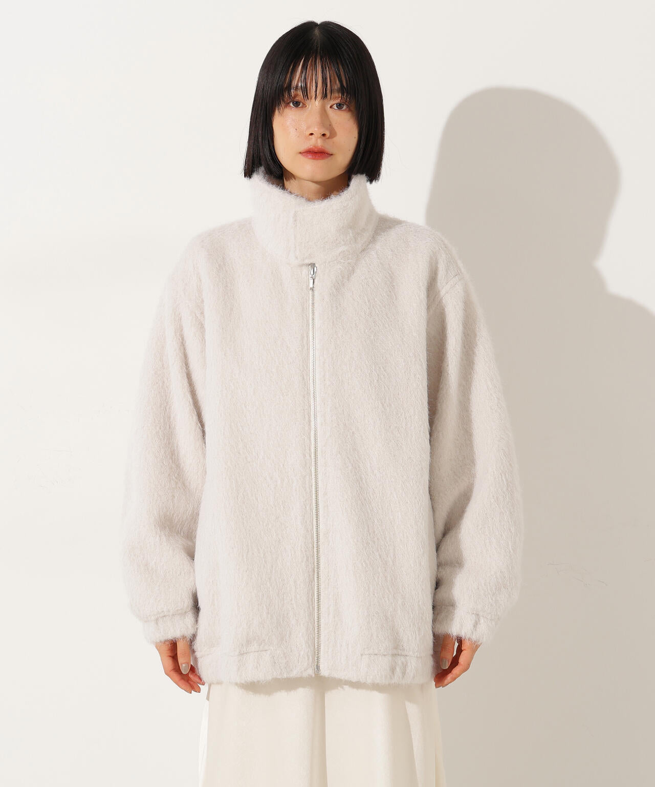 エヌ ナチュラルビューティーベーシック（N．Natural Beauty Basic*）/スタンドネックシャギーブルゾン スタンドネックシャギーブルゾン | N. Natural Beauty Basic*（エヌ