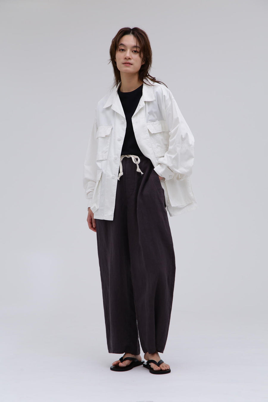 THE LIBRARY / [UNISEX] LINEN EASY TR | THE LIBRARY（ザ ライブラリー） ｜【公式】通販mix ...