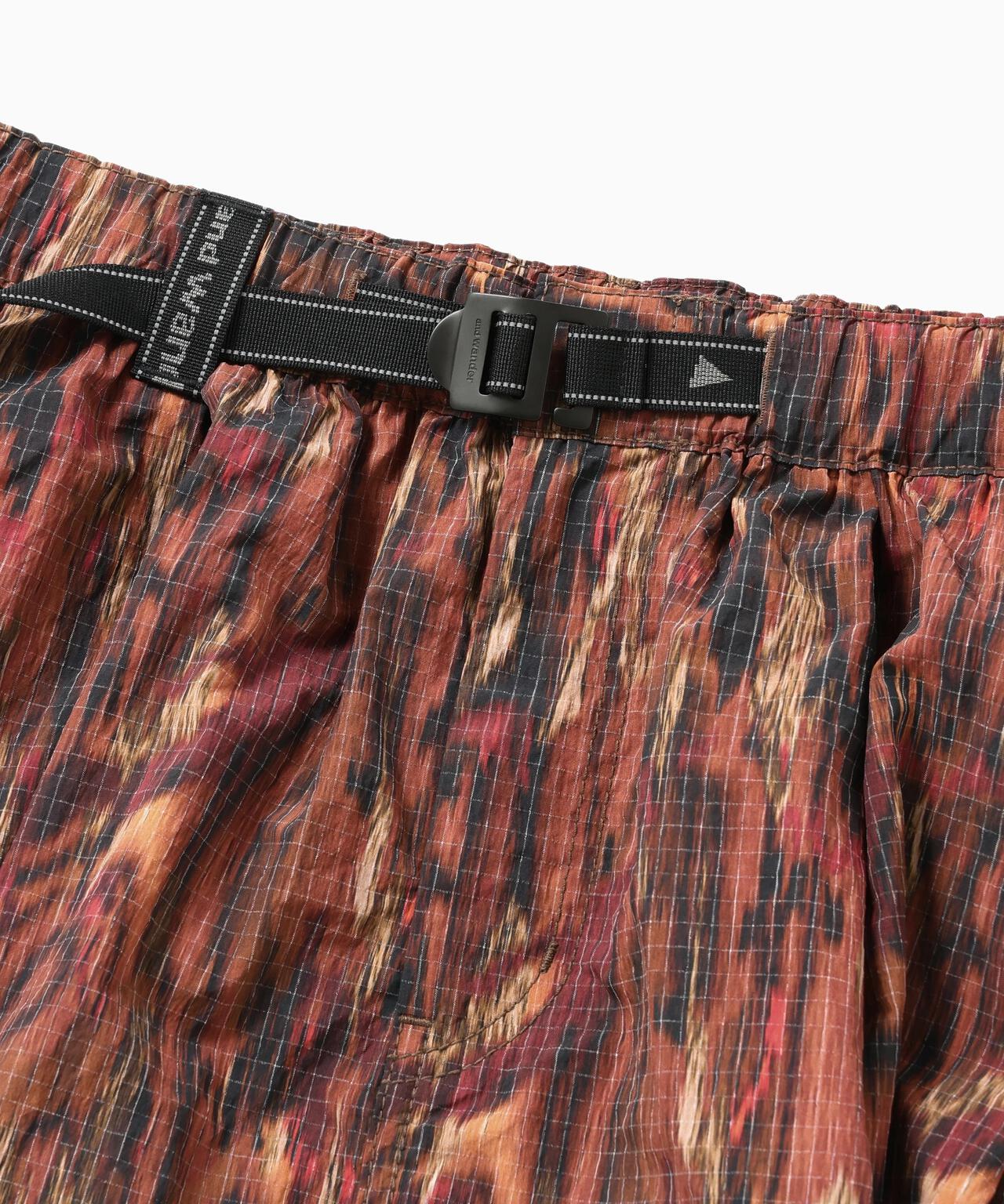 printed ripstop cargo skirt(W) | and wander（アンドワンダー