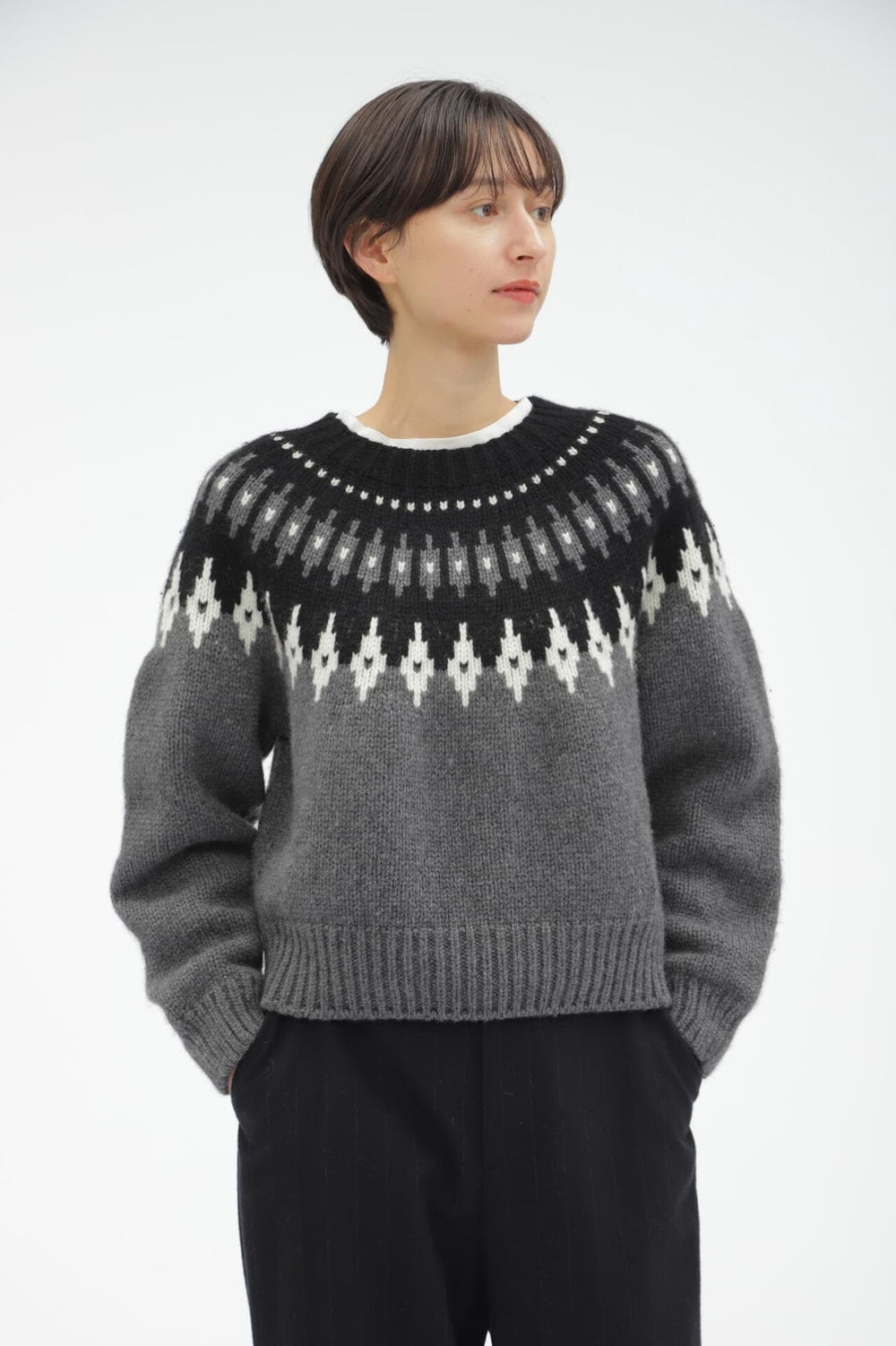 WOOL CASHMERE SILK FAIRISLE | MARGARET HOWELL（マーガレット・ハウエル） ｜【公式】通販mix ...