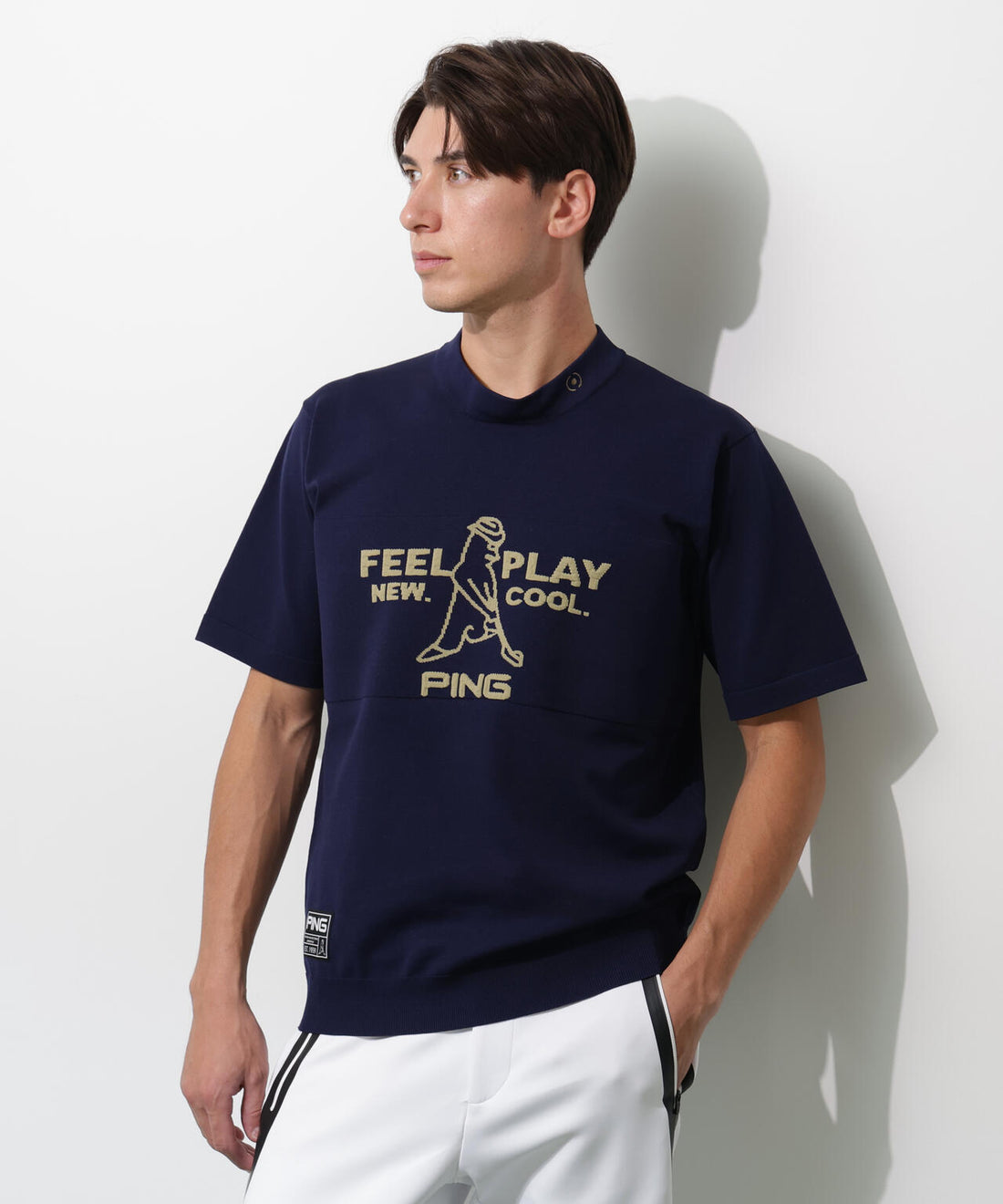 【PING APPAREL】Mr.PING 半袖ハイネックニットプルオーバー ＜GOLD＞ (MENS) | PING（ピン） ｜【公式】通販 ...