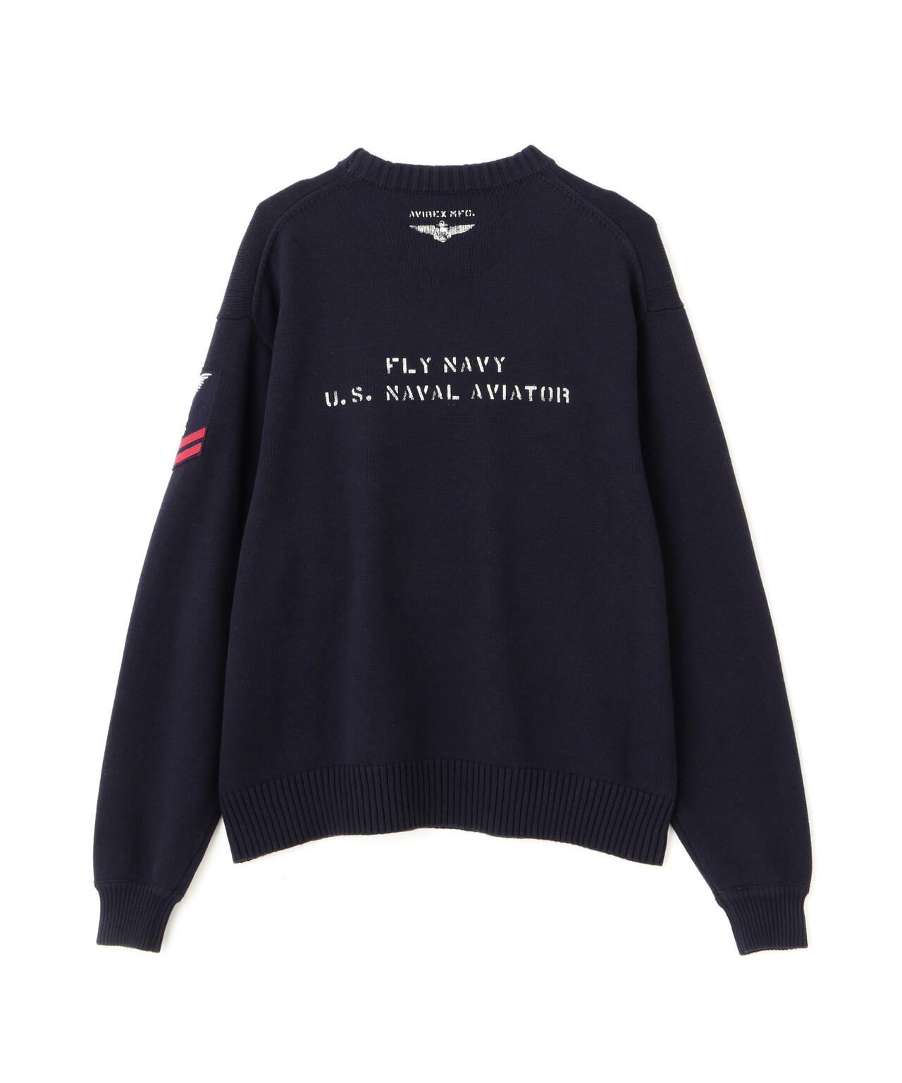 NAVAL CREWNECK KNIT / ネイバル クルーネック ニット / AVIREX