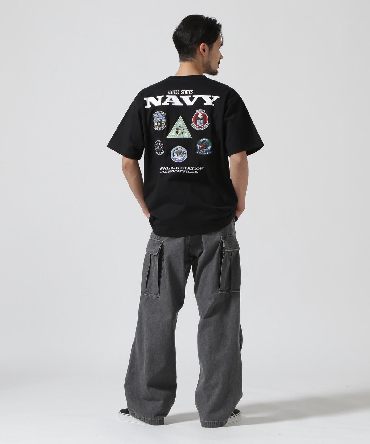 NAS JAX PATROL SQ. PATCH T-SHIRT / NAS JAX パトロール スコードロン パッチ Tシャツ ...