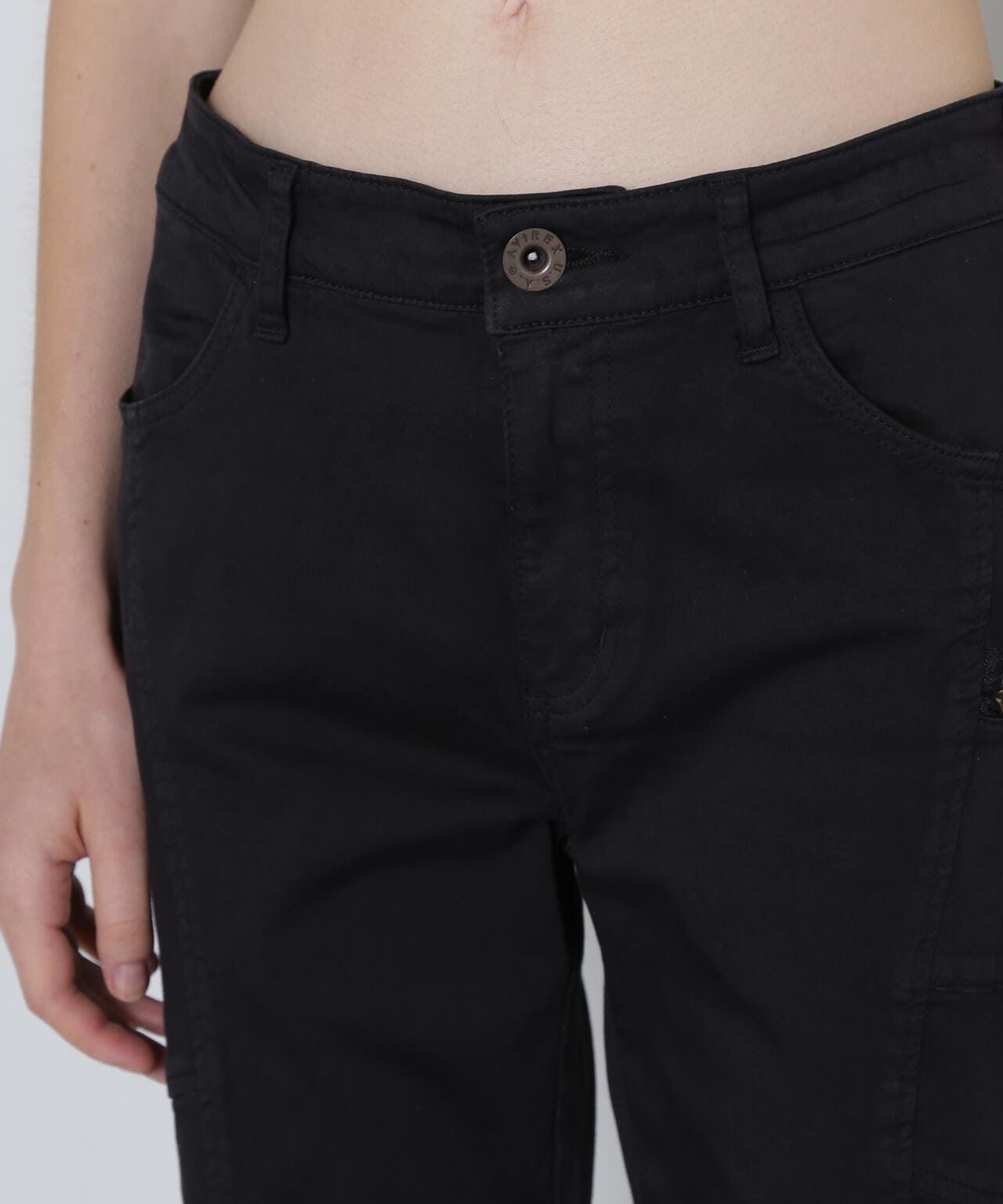 直営店限定】SATIN FLARE STRECH PANTS/サテンフレアストレッチパンツ