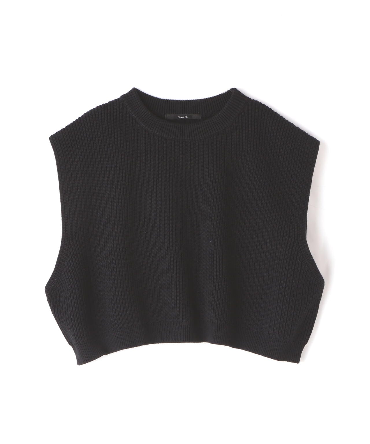 Munich（ミューニック）7GG変形畦編みニットジレ/MN231K08 | B'2nd