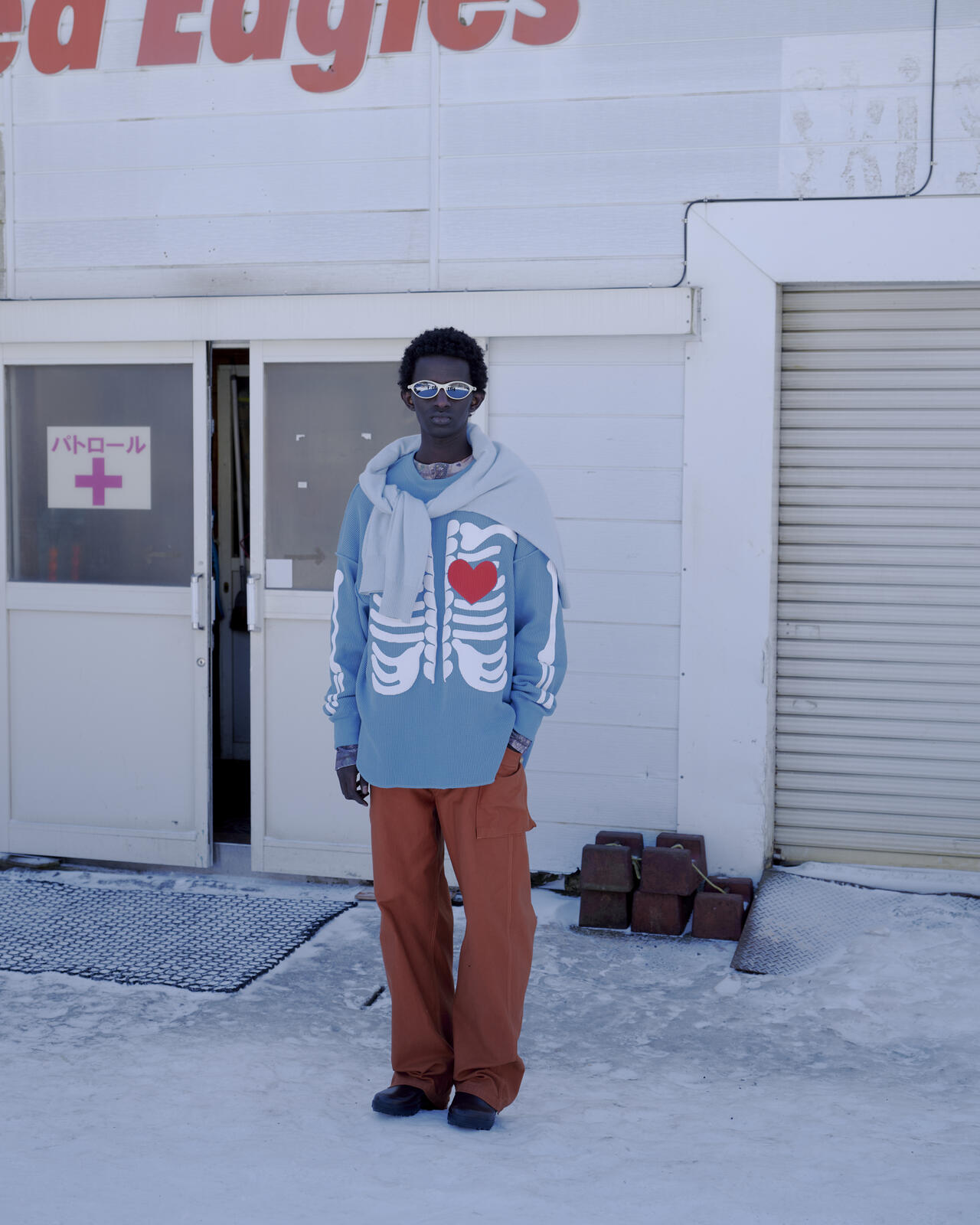 DISCOVERED(ディスカバード) 別注BONE WAFFLE LONG SLEEVE TEE | B'2nd